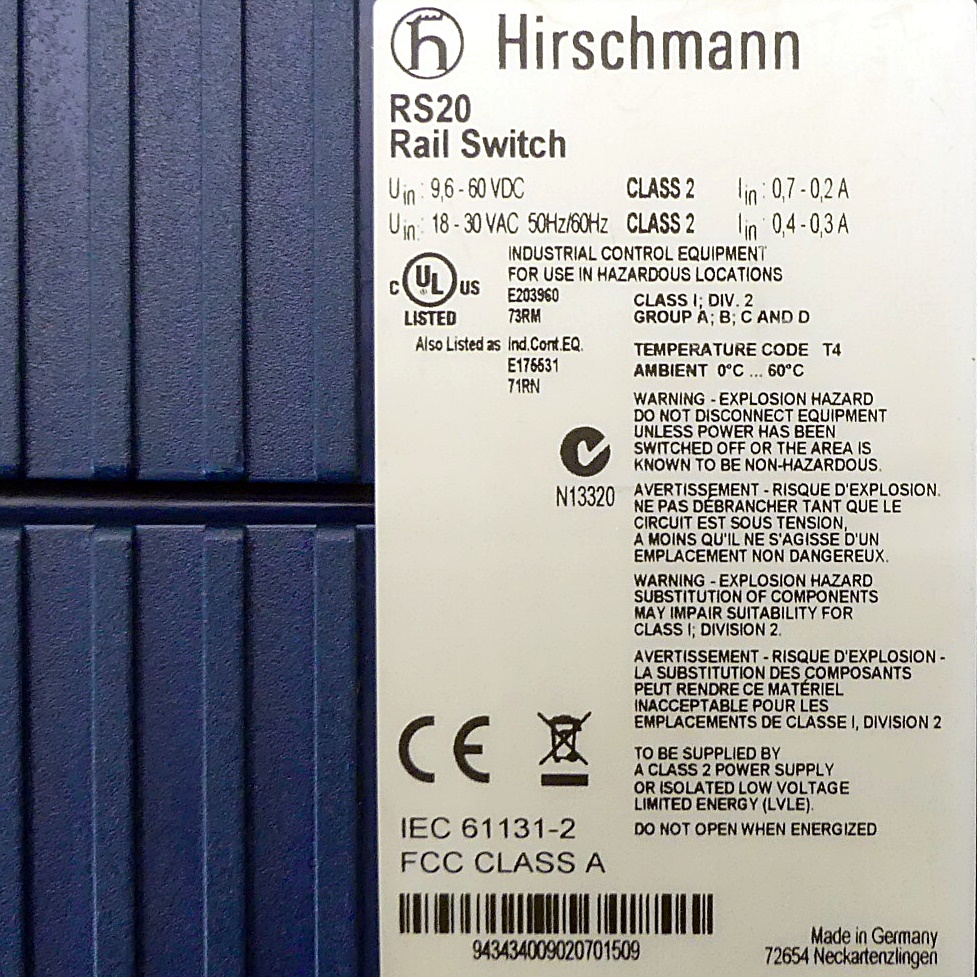Maschinenteil24 | Hirschmann RS20 Rail Switch | buy online