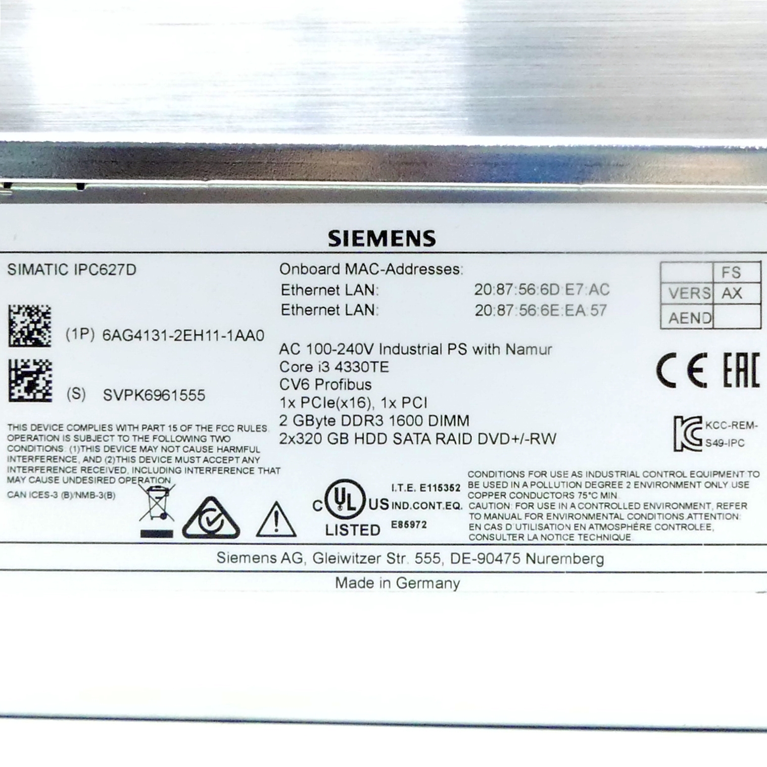 Maschinenteil24 | Siemens SIMATIC IPC627D | buy online