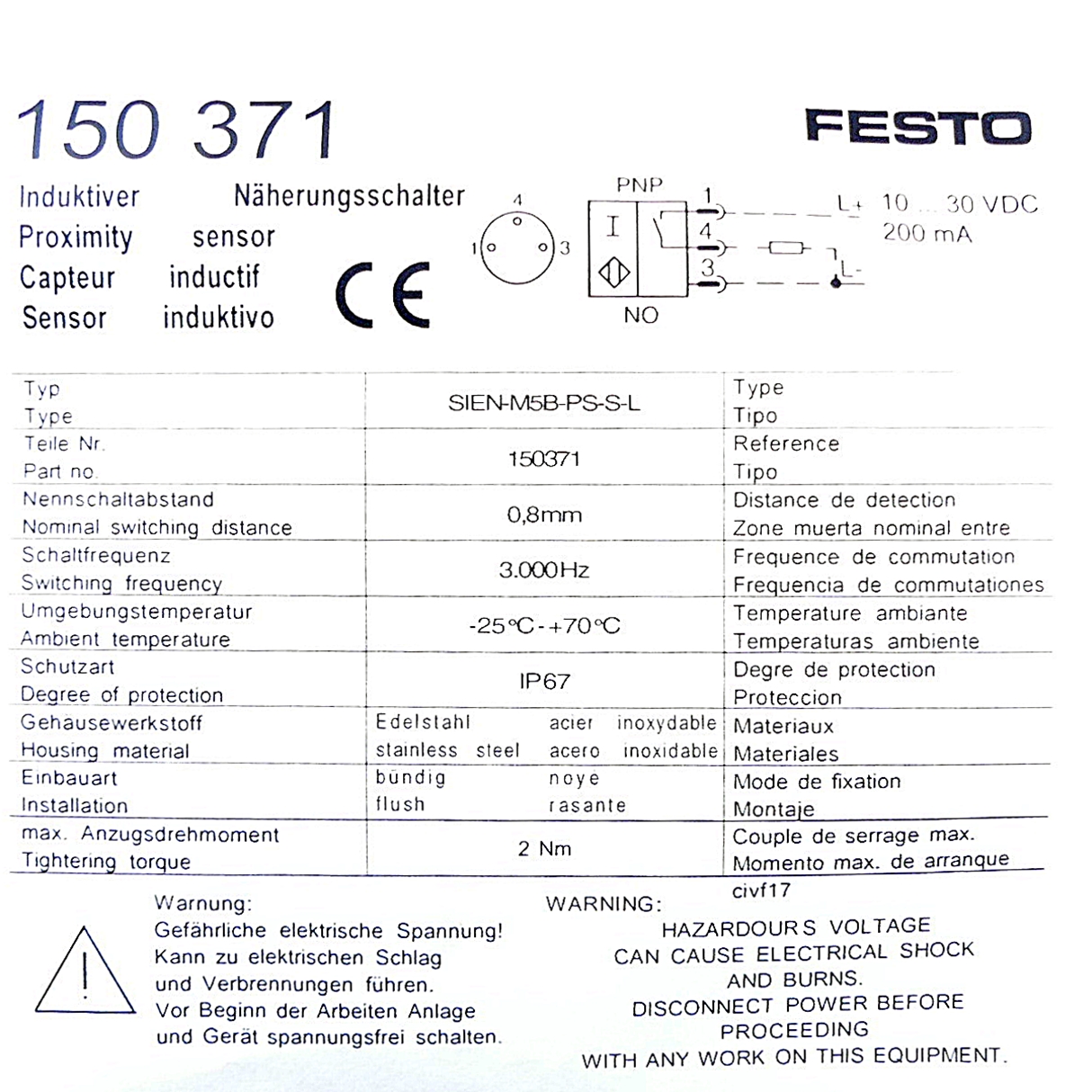 Maschinenteil24 | FESTO Sensor inductive | buy online