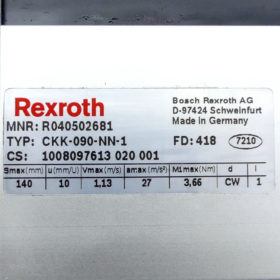 Maschinenteil24 | Rexroth Linearmodul CKK-090-NN-1 | online kaufen