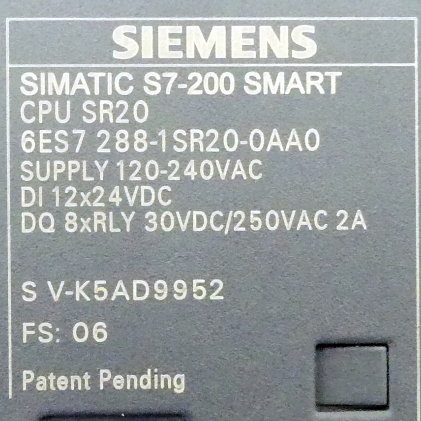 Maschinenteil24 | Siemens Simatic S7-200 Smart CPU SR20 | online kaufen