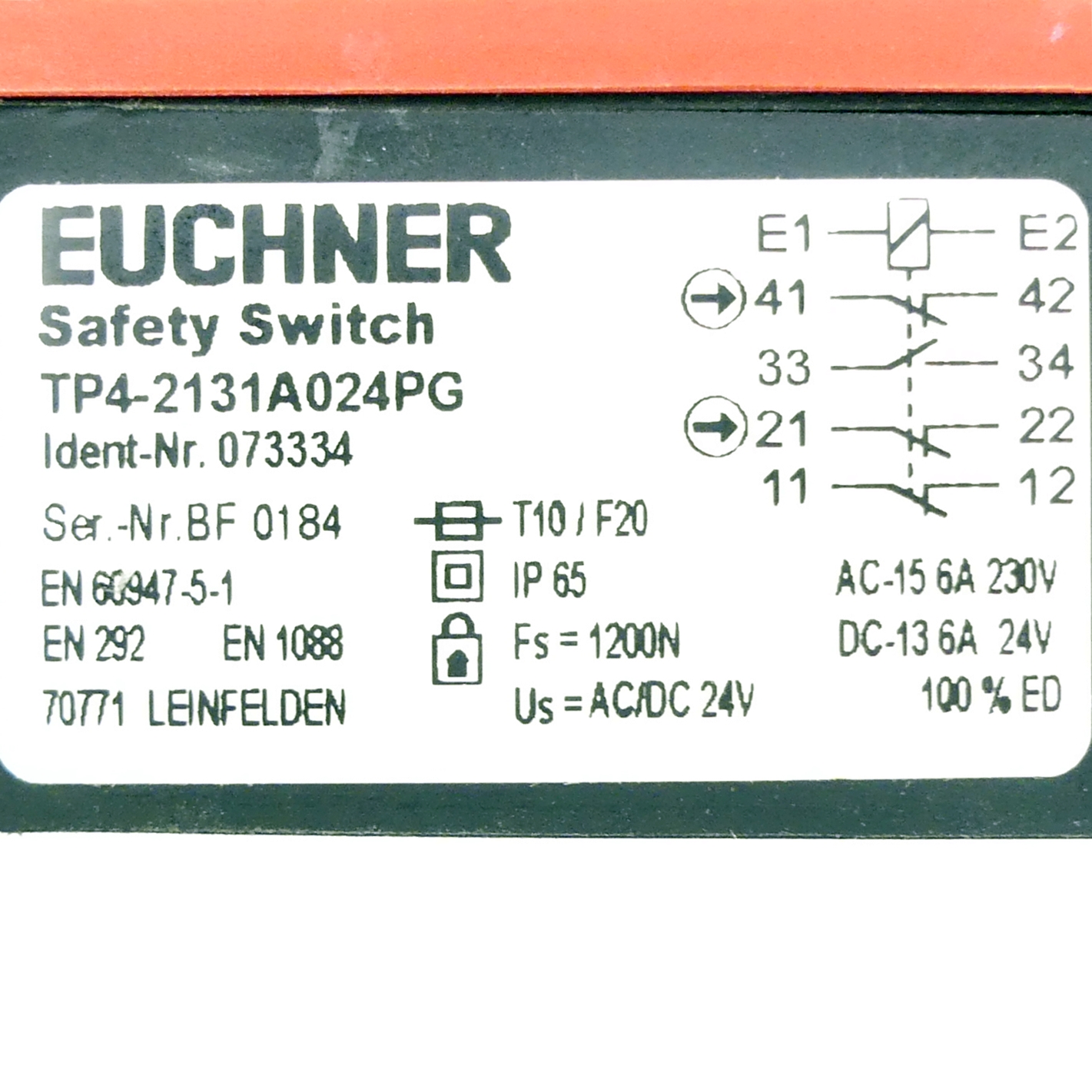 Maschinenteil24 | Euchner Safety Switch TP4-2131A024PG | buy online