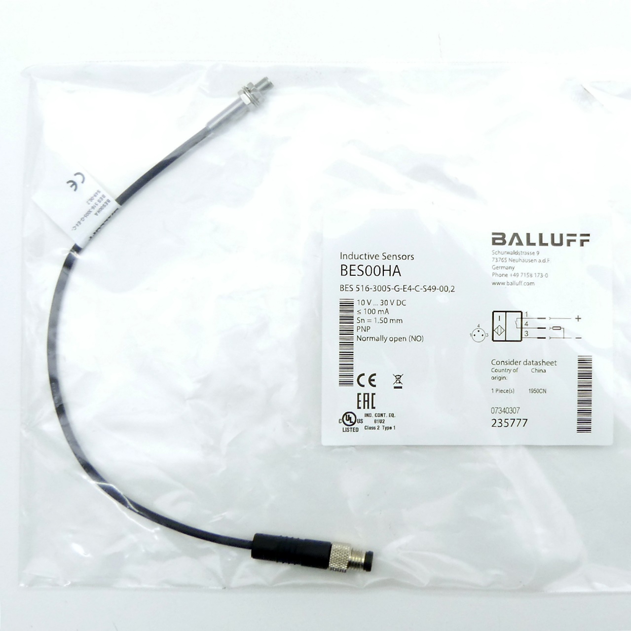 Maschinenteil24 | BALLUFF Inductive sensor BES00HA | buy online