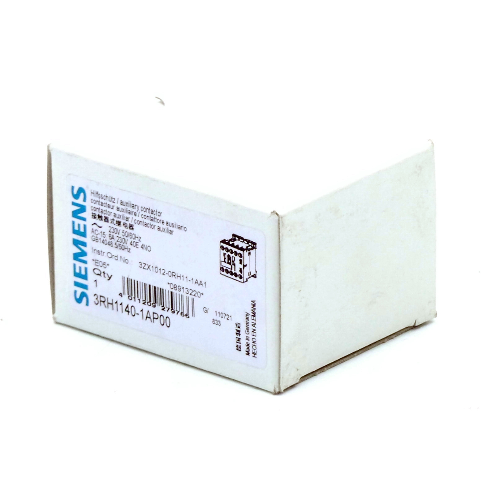 Maschinenteil24 | Siemens Auxiliary contactor 3RH 1140-1AP00 | buy online